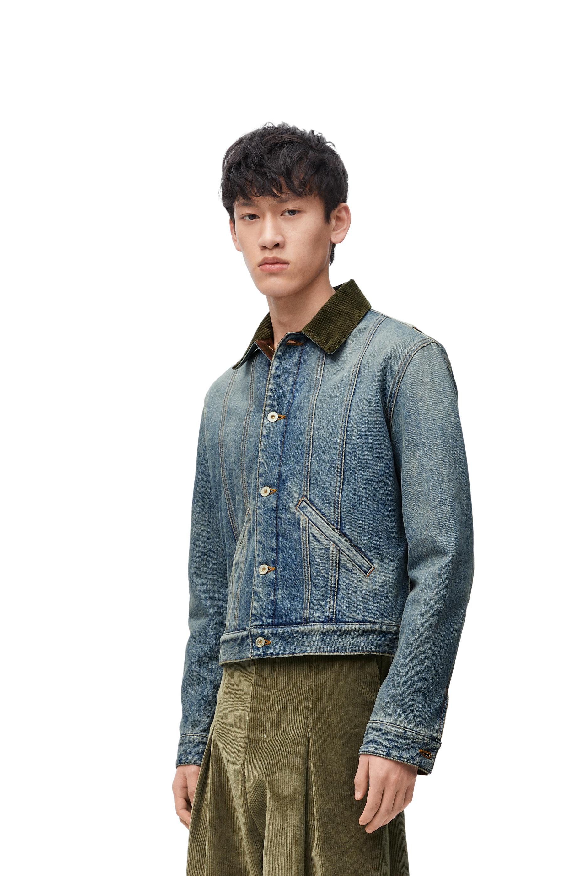 Loewe Jacket In Denim in Blue for Men | Lyst