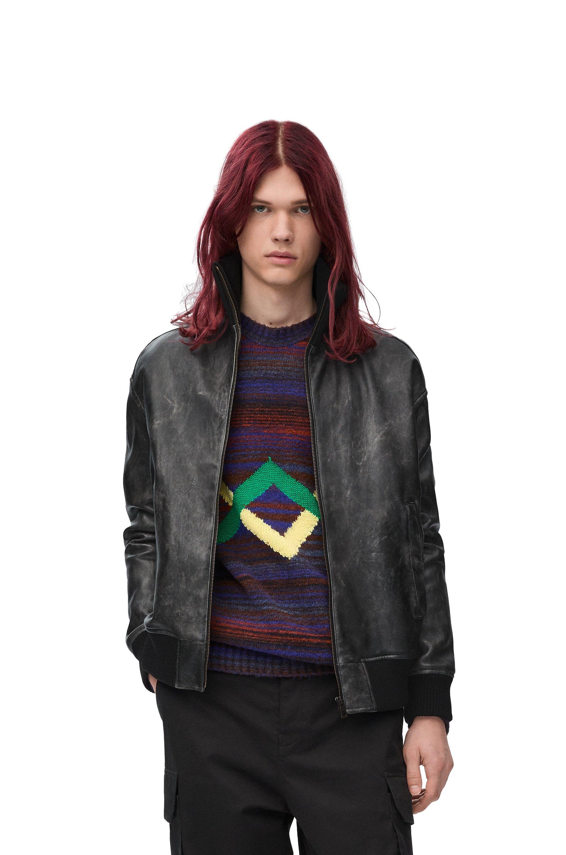 Loewe Zip-up Jacket In Nappa Lambskin for Men | Lyst