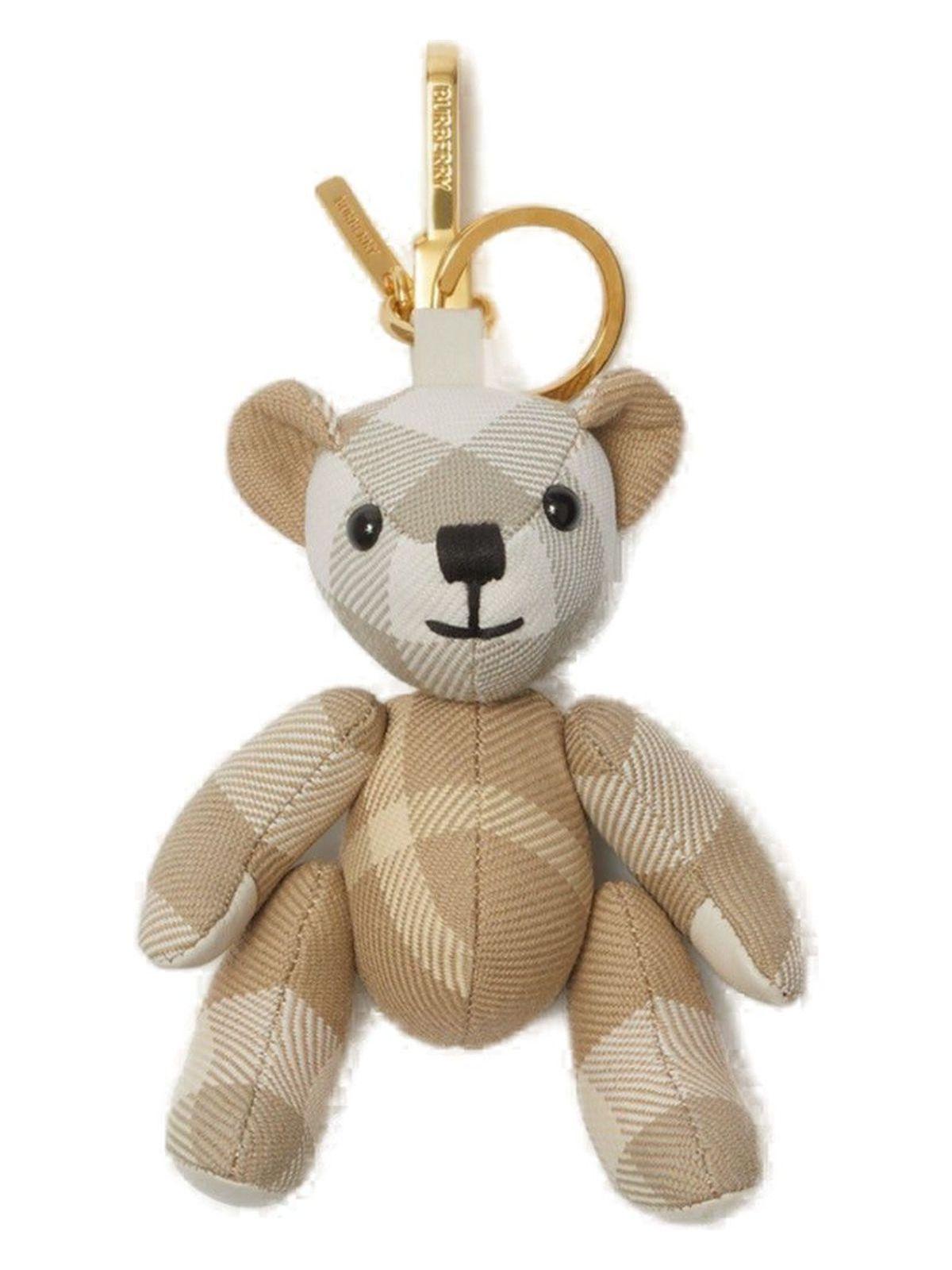 Burberry Thomas Charm in White | Lyst