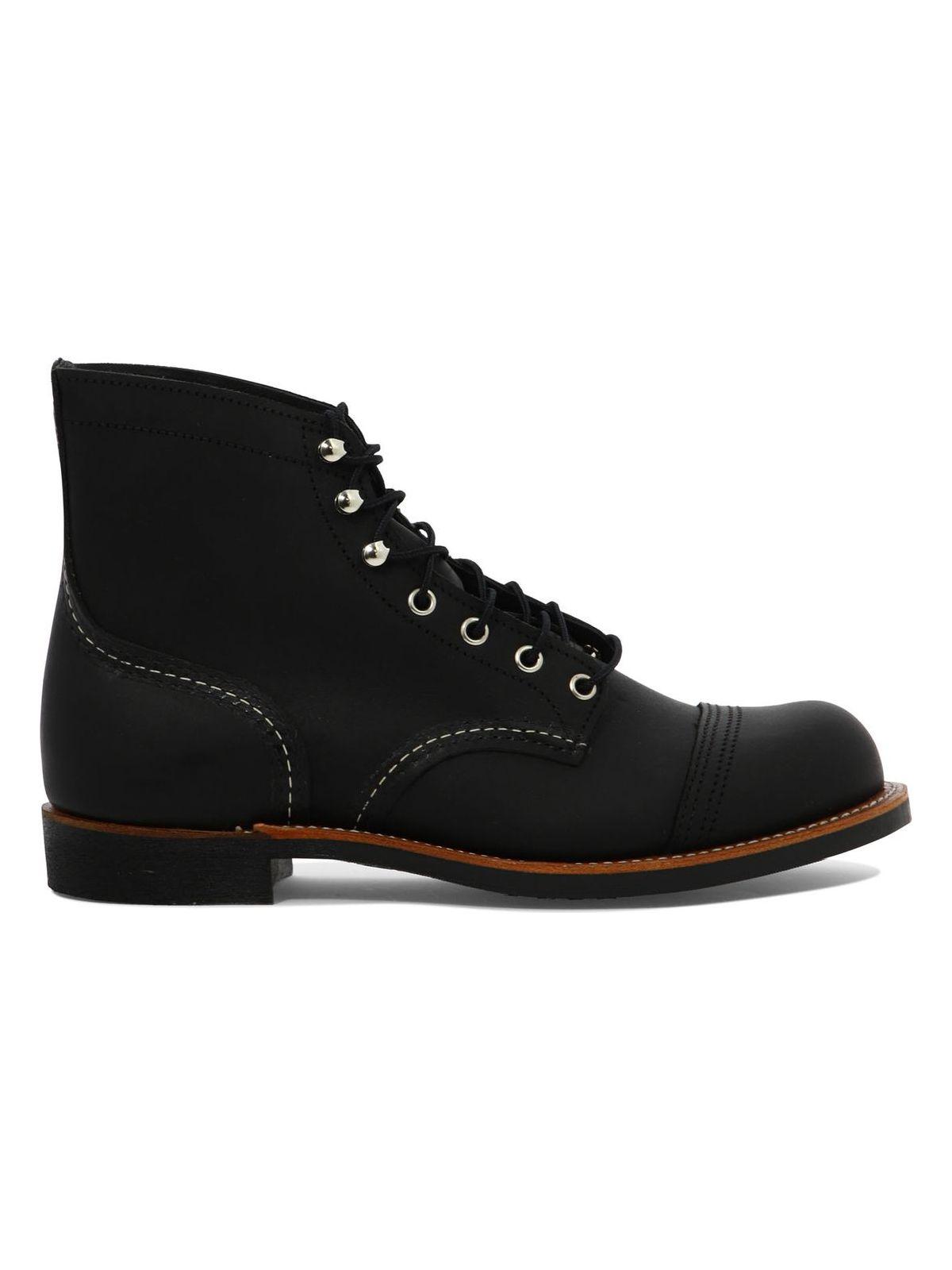 Red Wing Wing Shoes "Iron Ranger" Lace-Up Boots in Black for Men | Lyst