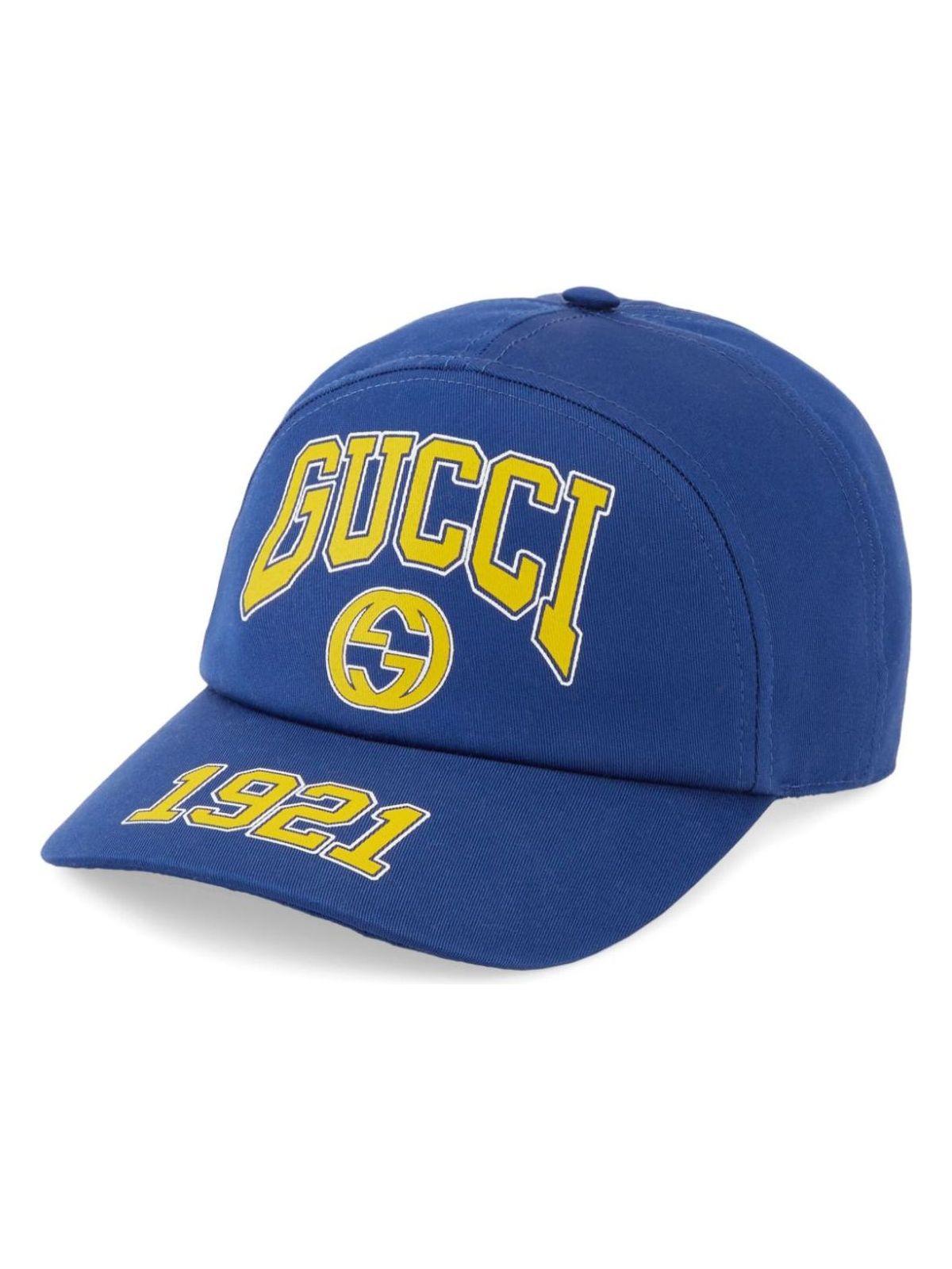Gucci Logo Baseball Cap in Blue for Men | Lyst
