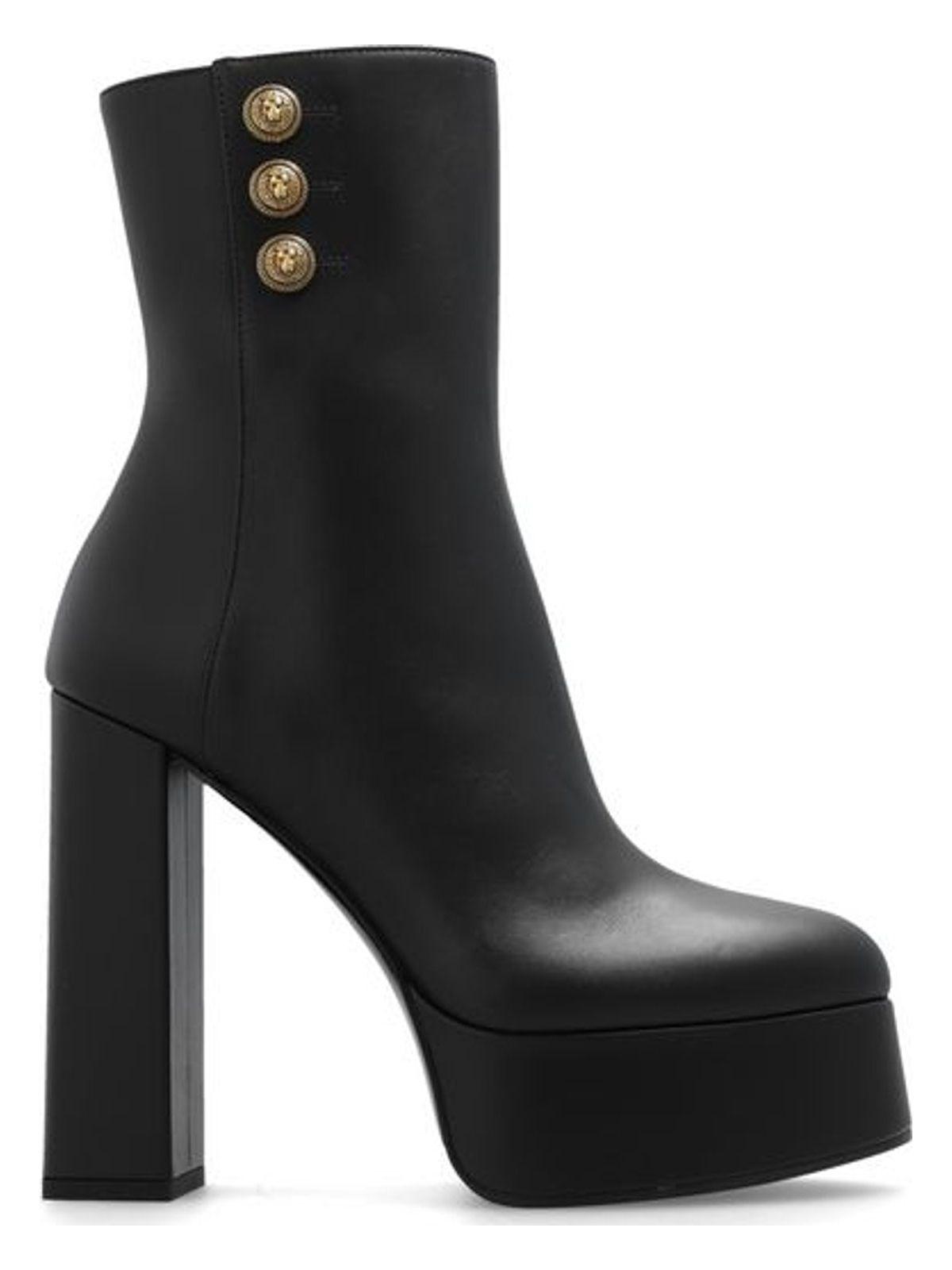 Balmain Ankle Boot Brune-Calfskin in Black | Lyst