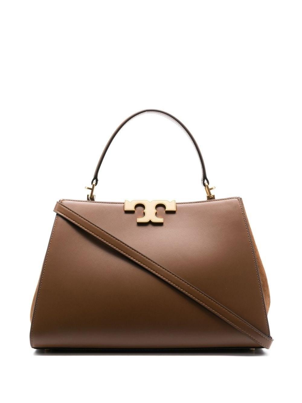 Tory Burch Eleanor Satchel in Brown | Lyst