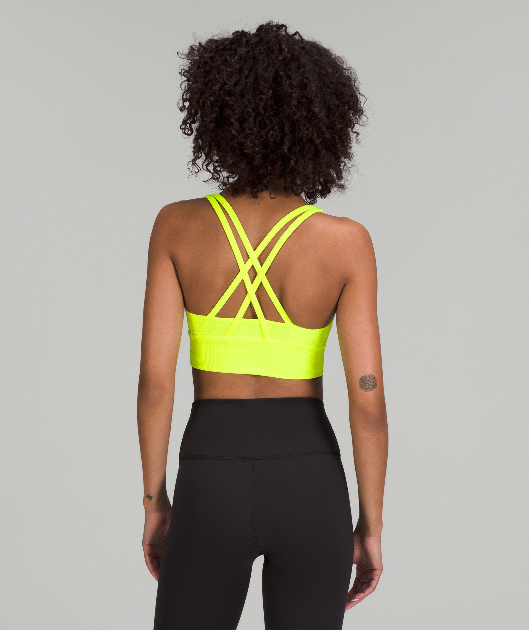 Neon Yellow Bra Lululemon