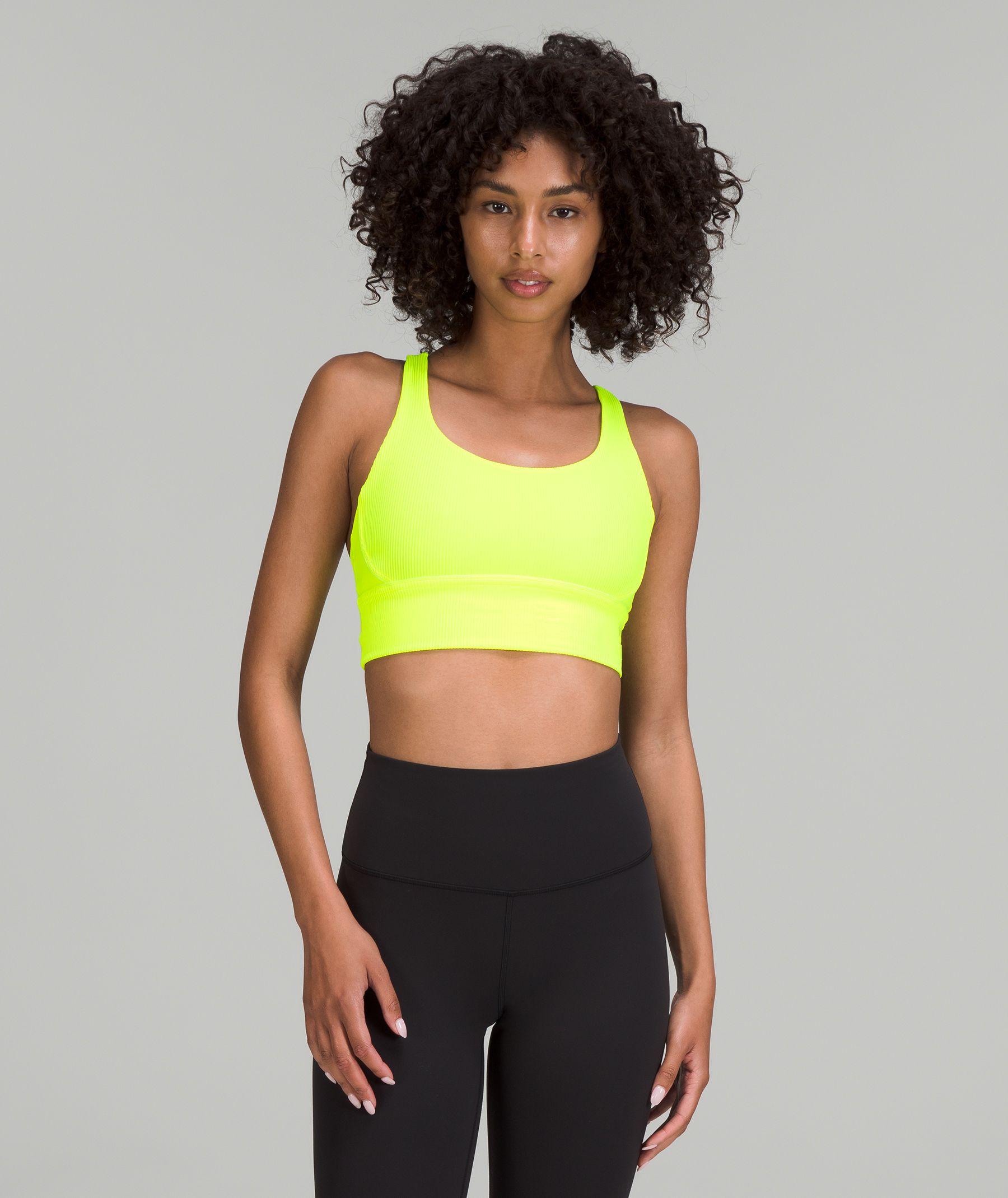 Neon Yellow Bra Lululemon