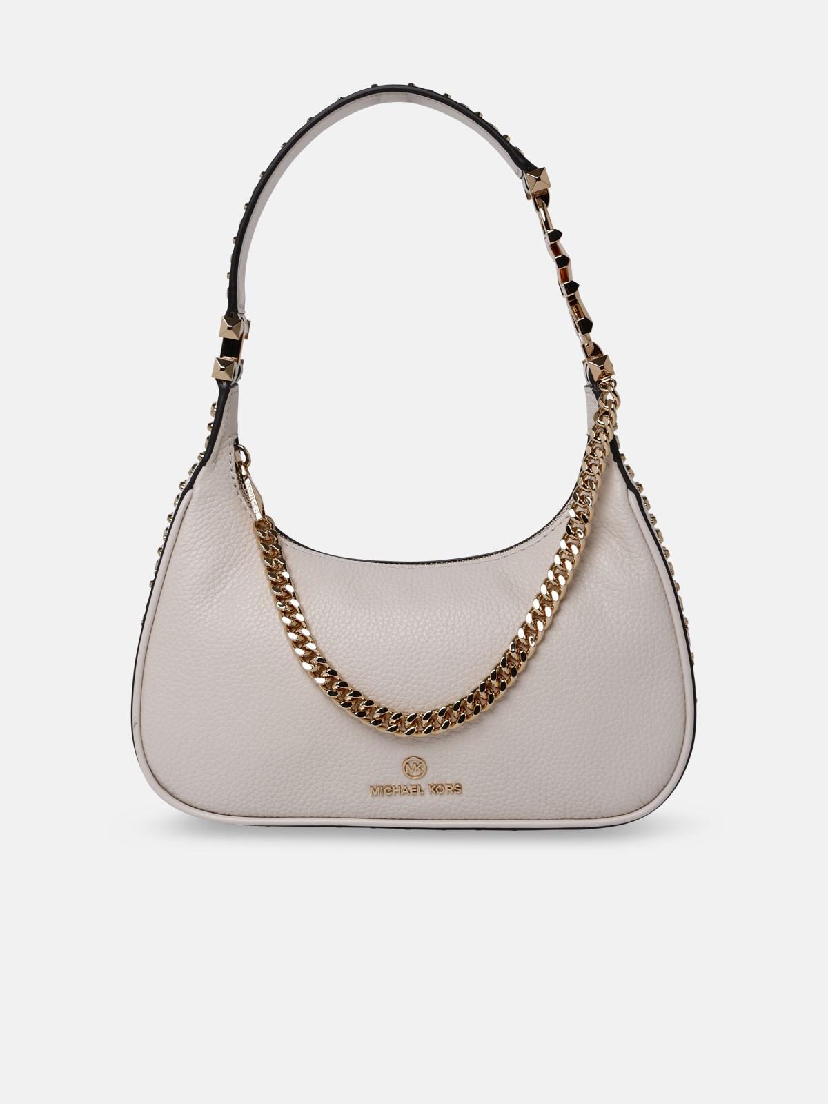 MICHAEL Michael Kors Piper Small Shoulder Bag In Leather in White | Lyst MICHAEL Michael Kors Piper Small Shoulder Bag In Leather in White | Lyst