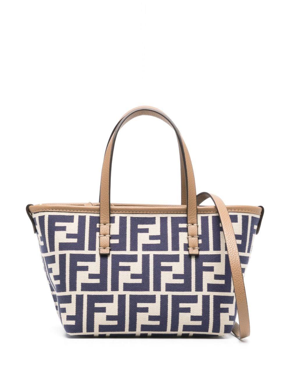 Fendi Roll Mini Tote Bag in Blue | Lyst