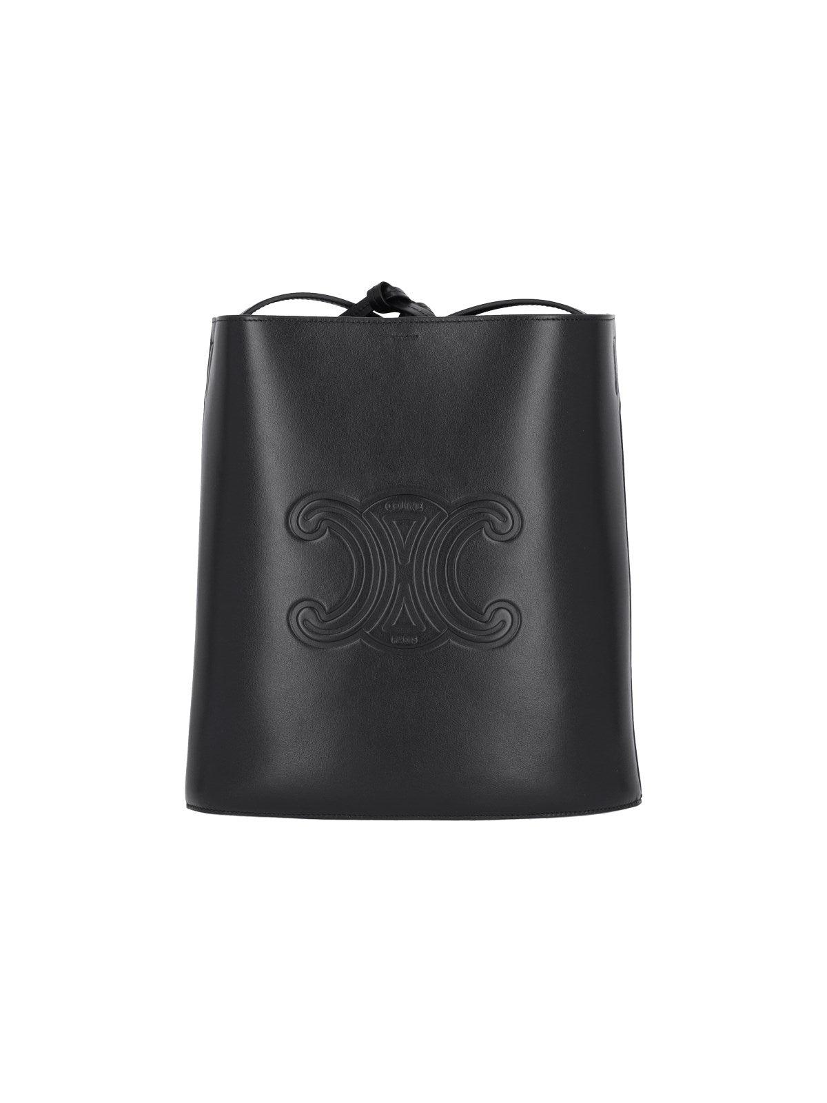 Celine "Triomphe" Logo Crossbody Bag in Black for Men | Lyst