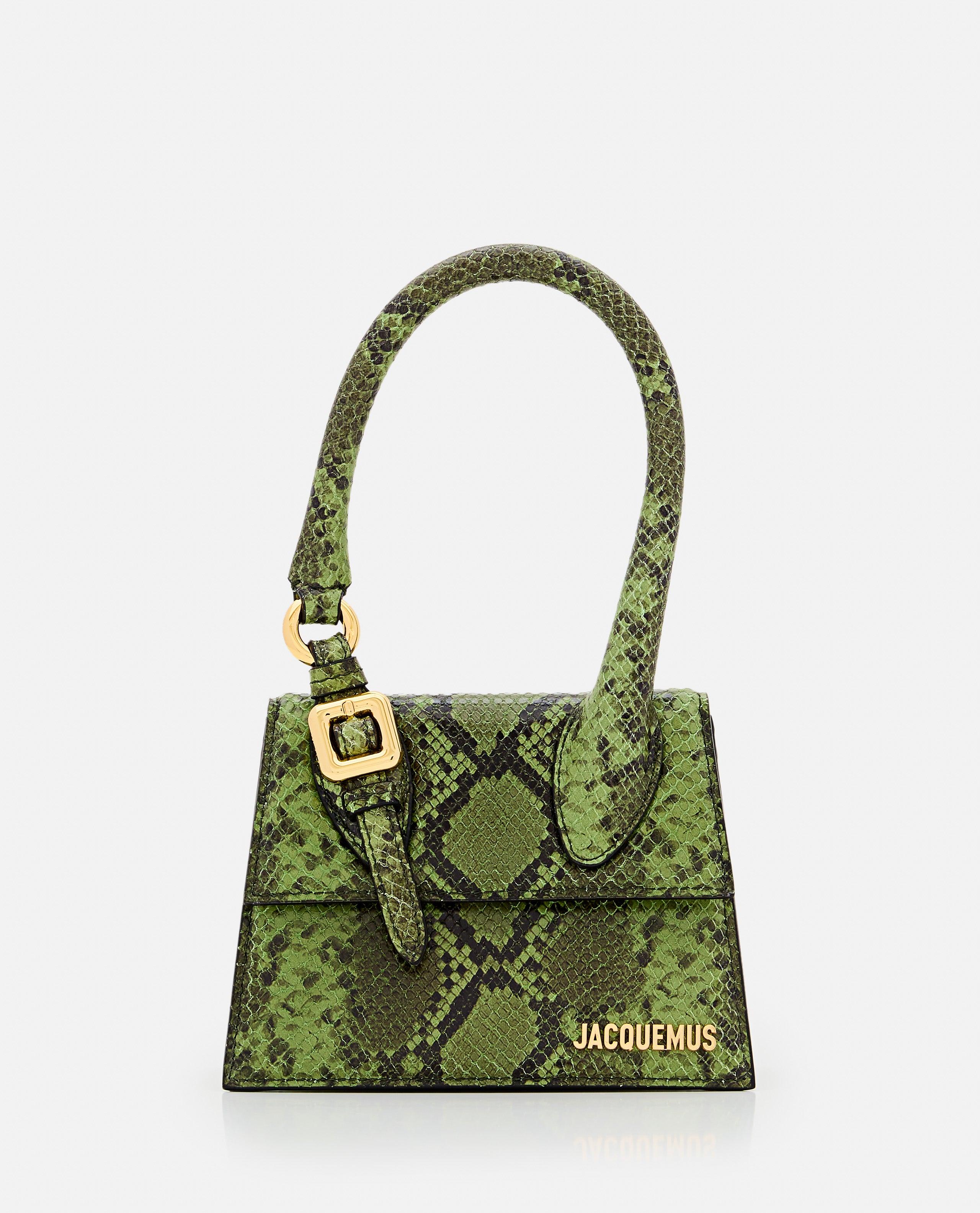 Jacquemus Croc-Embossed Leather Top-Handle Bag in Green | Lyst