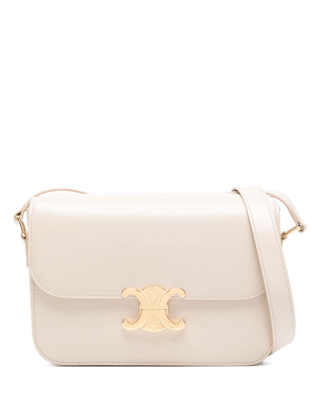 Celine Triomphe Classique Borsa A Tracolla in Natural | Lyst