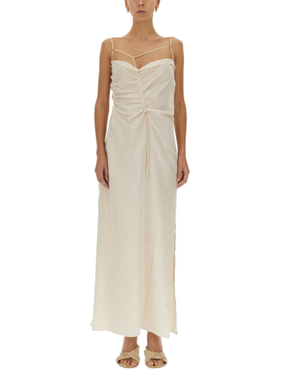 Jacquemus "La Robe Gaua" Dress in Natural | Lyst