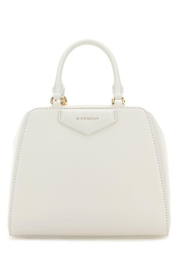 Givenchy Ivory Leather Mini Antigona Cube Handbag in Natural for Men | Lyst