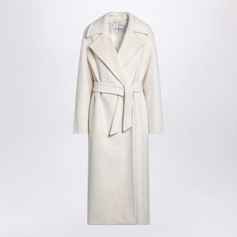 Max Mara Cashmere Blend Dressing Gown Coat in White | Lyst