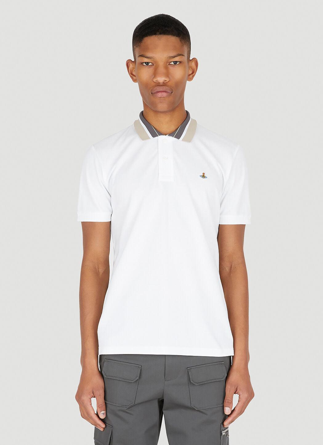 Vivienne Westwood Classic Polo Striped Collar in White for Men | Lyst
