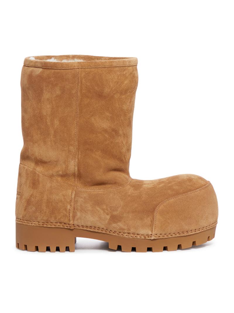 Balenciaga Alaska `S Fur Boots in Brown for Men | Lyst