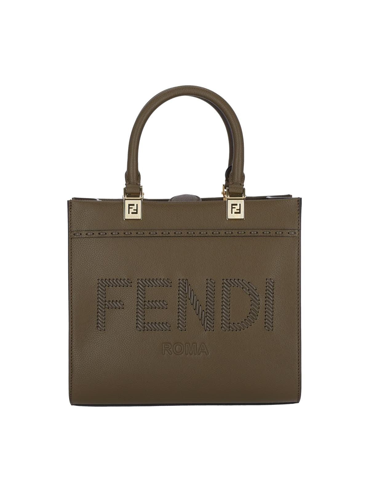 Fendi Sunshine' Medium Tote Bag in Brown | Lyst