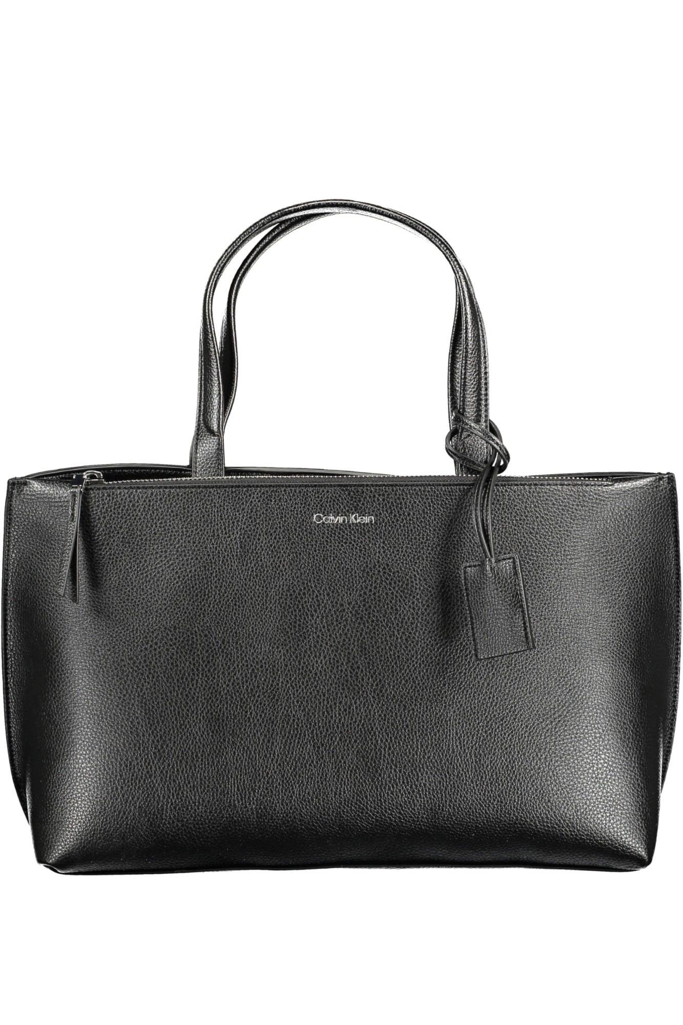 Calvin Klein Polyurethane Handbag in Black | Lyst