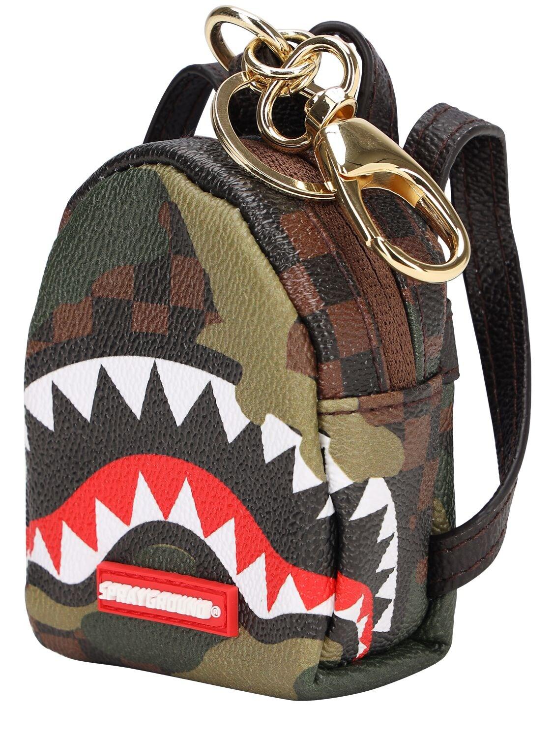 Sprayground Boys' Checkered Camo Shark Backpack | semashow.com