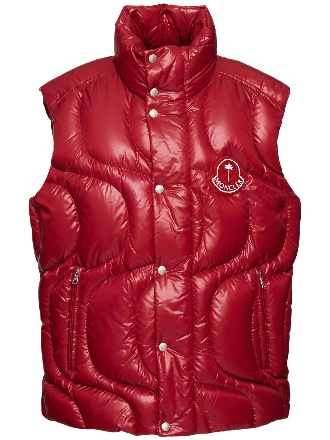 Moncler Genius Moncler X Palm Angels Gwenyth Vest in Red | Lyst