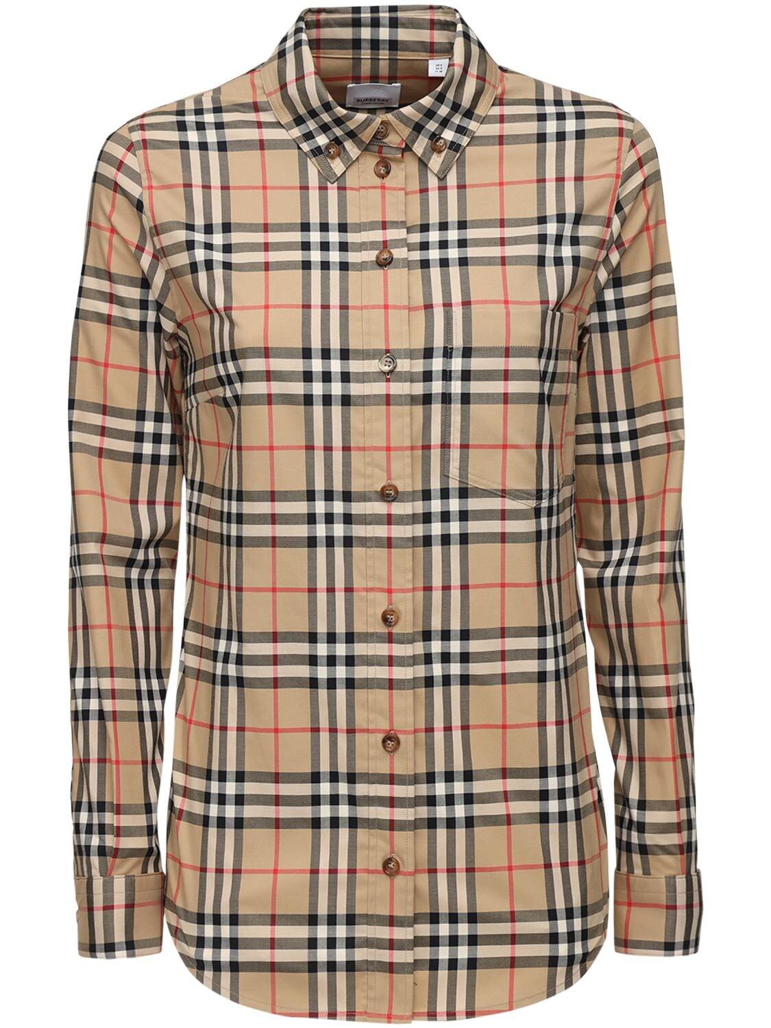 Burberry Cotton Vintage Check Shirt in Beige (Natural) - Save 24% - Lyst