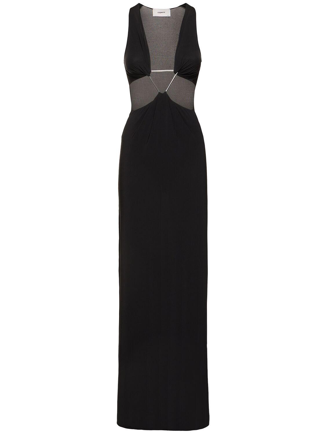 Coperni Cutout Triangle Dress in Black | Lyst