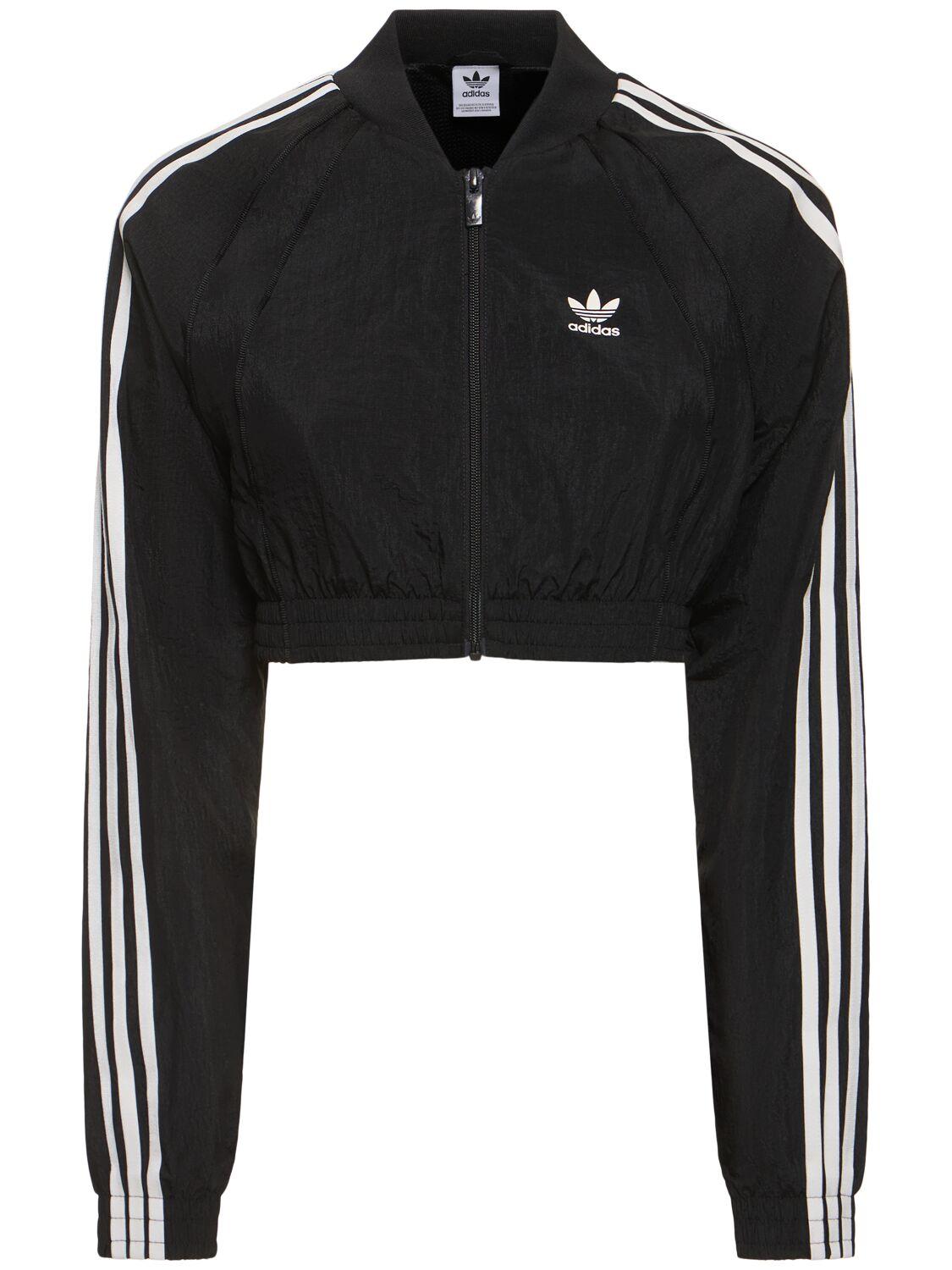 adidas Originals Baby Track Top in Black | Lyst