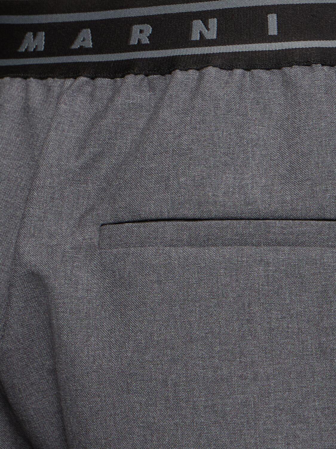 Marni レディース グレー ウールショートパンツ ハーフパンツ Marni レディース グレー ウールショートパンツ ハーフパンツ