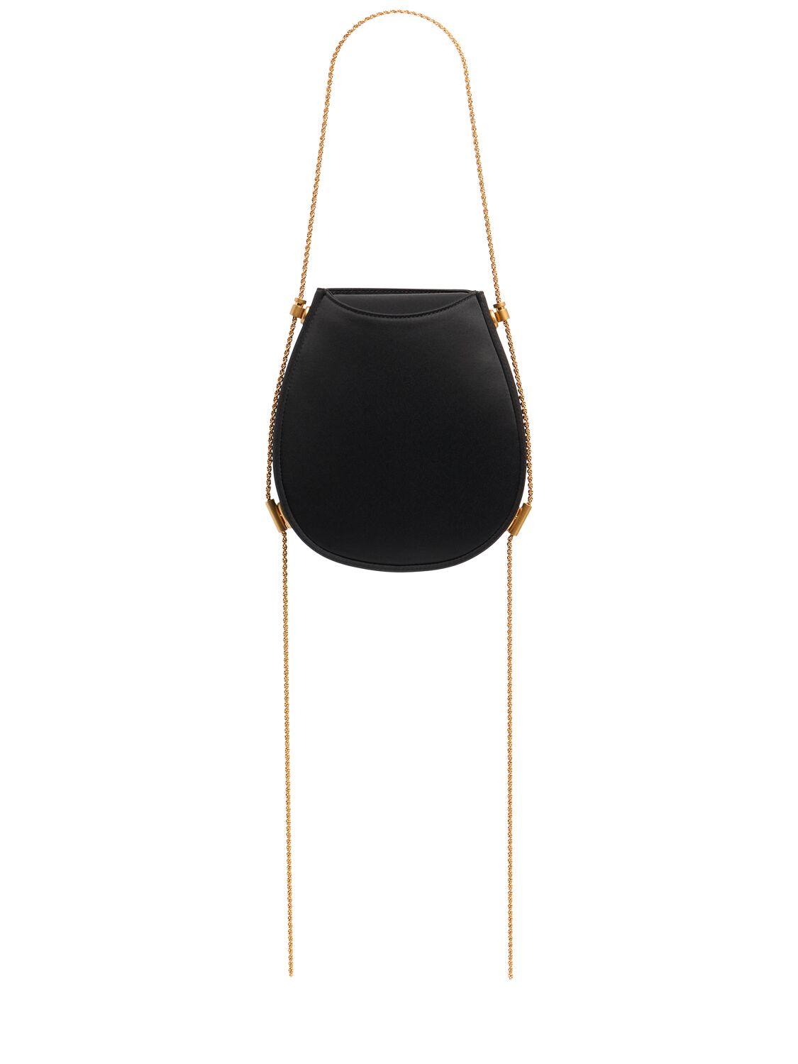 Neous Mini Satin Top-Handle Bag in Black | Lyst