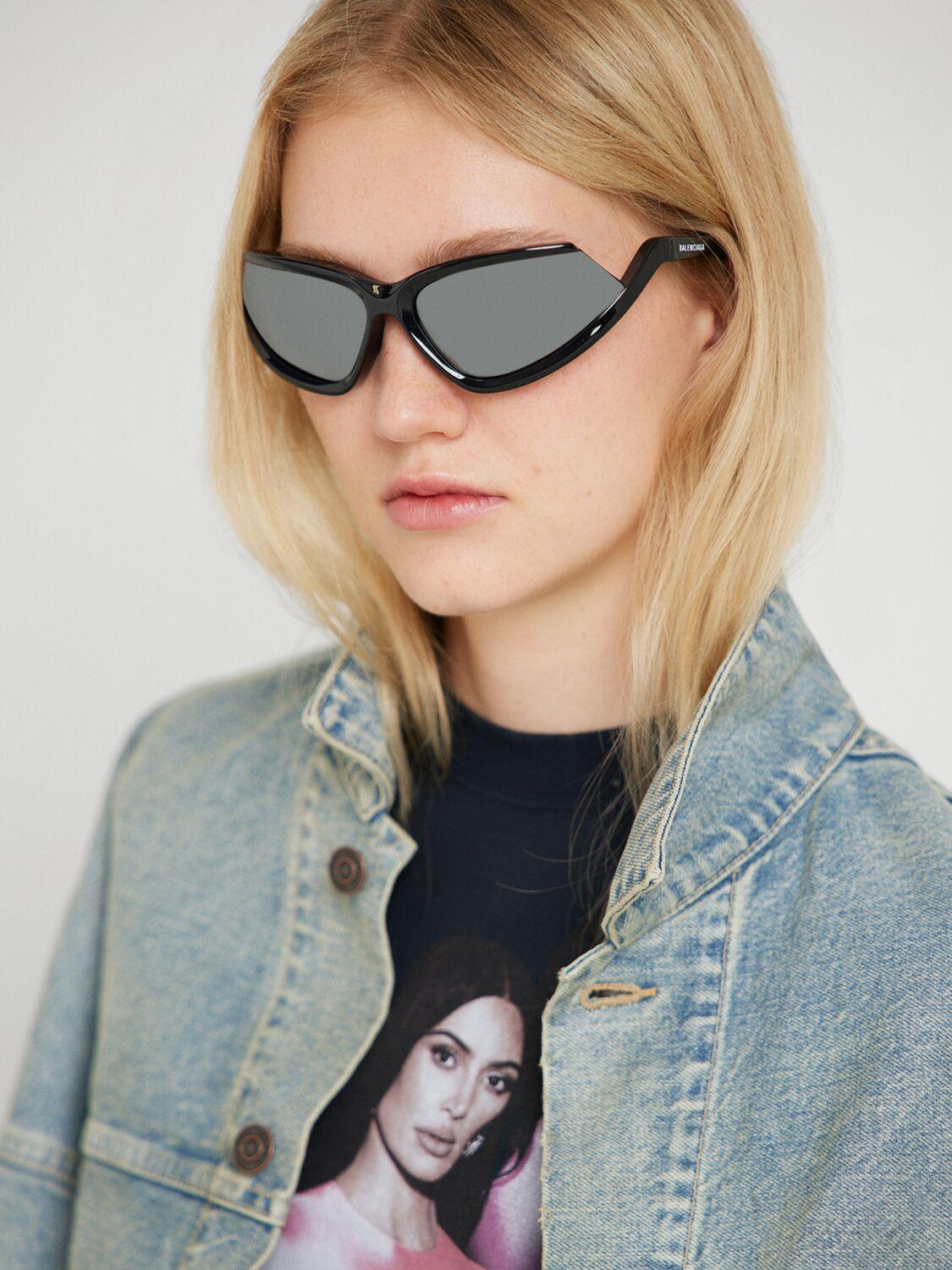 Balenciaga 0289S Side Xpander Cat Sunglasses in Grey | Lyst UK Balenciaga 0289S Side Xpander Cat Sunglasses in Grey | Lyst UK