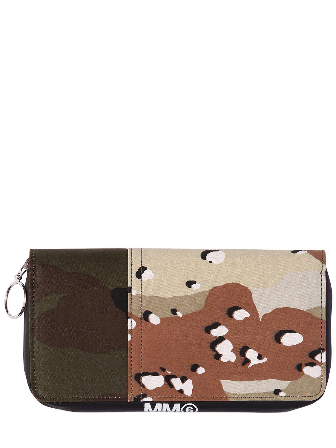 MM6 by Maison Martin Margiela Camouflage Zip Around Wallet - Lyst