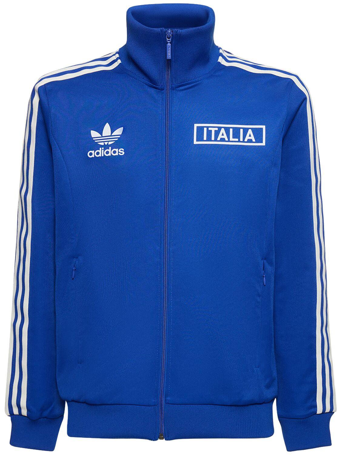 adidas Originals Italy Beckenbauer Track Top in Blue for Men | Lyst UK