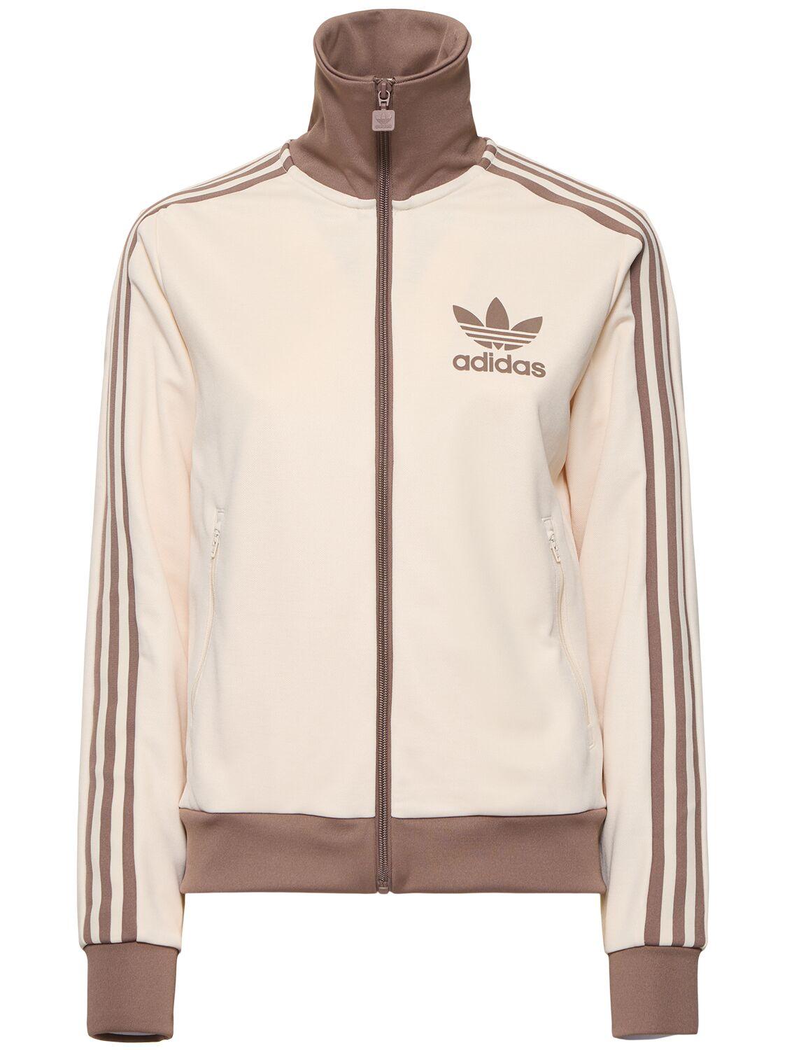 adidas Originals Beckenbauer Track Top in Natural | Lyst UK