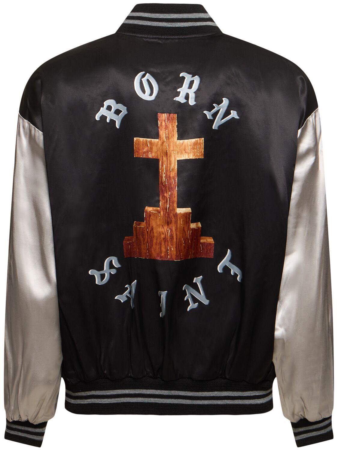 Saint Michael Born X Raised X Saint Mx6 Jacket in Black for Saint Michael Born X Raised X Saint Mx6 Jacket in Black for