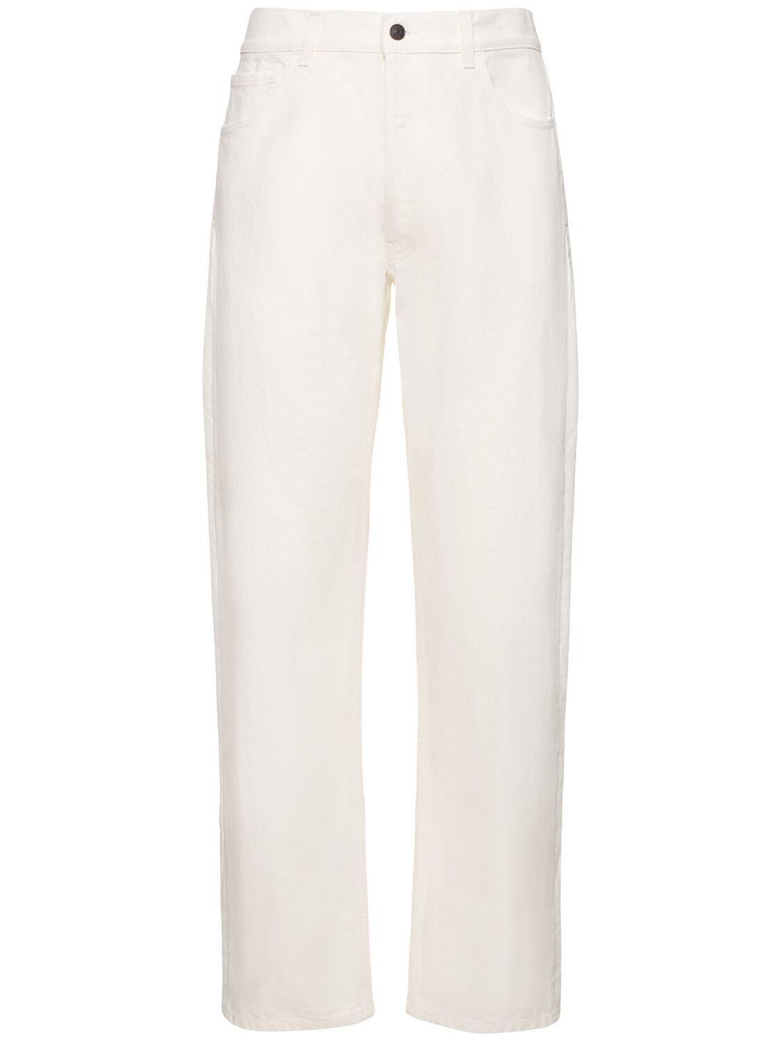The Row Burt Jean Cotton Jeans in White for Men | Lyst