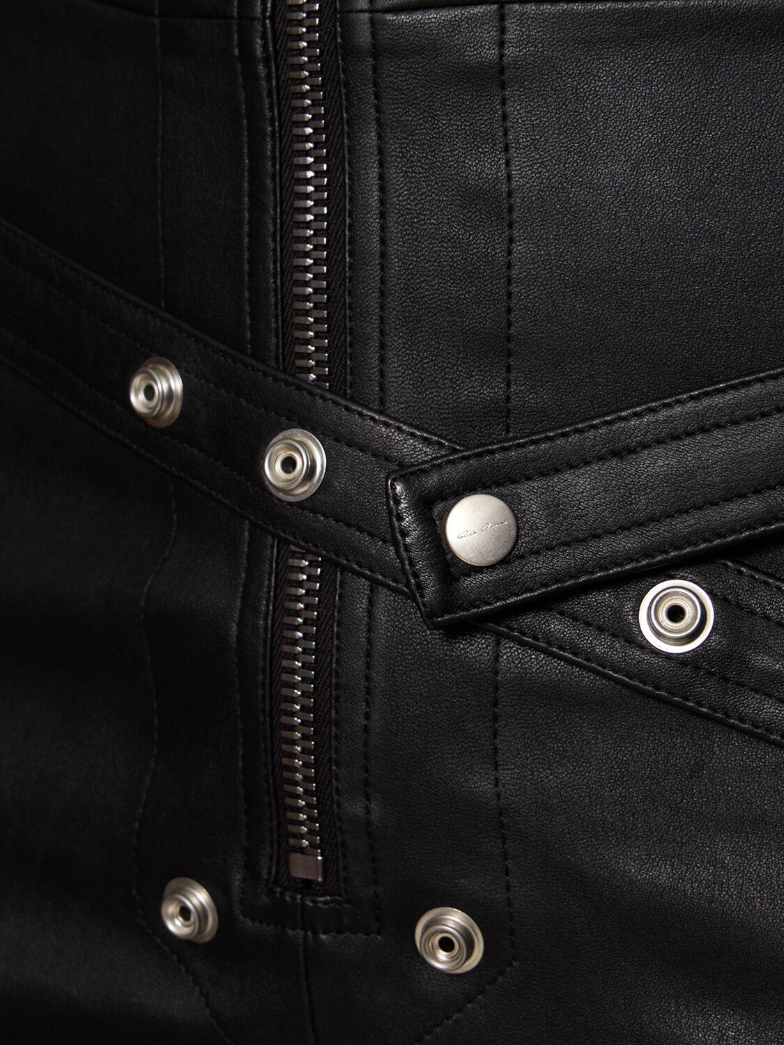 Rick Owens Tight Gary Leather Flight Suit in Black for Men Rick Owens Tight Gary Leather Flight Suit in Black for Men
