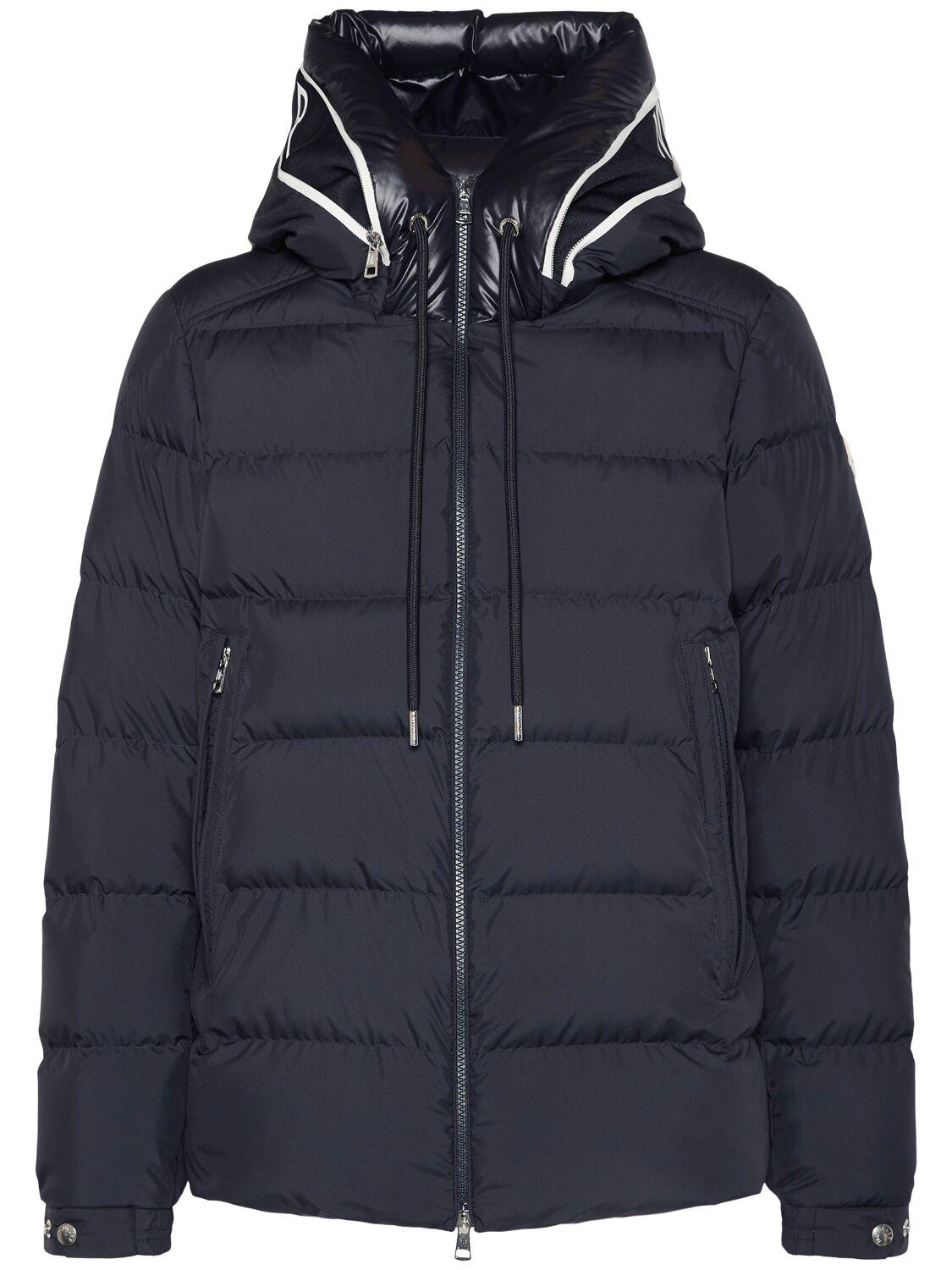 Moncler Cardere Tech Down Jacket in Blue for Men | Lyst
