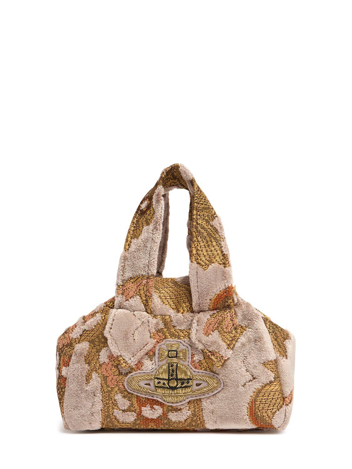 Vivienne Westwood Mini Archive Velvet Jacquard Bag Unique in Natural | Lyst