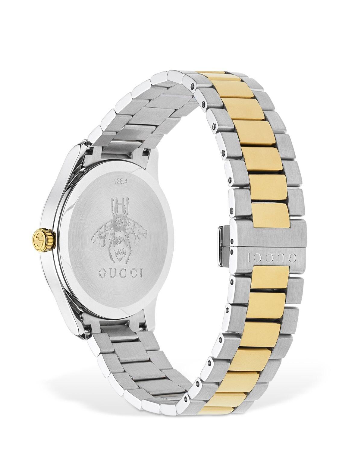 Gucci 38mm G-timeless Snake Dial Watch in Silver/Gold (Metallic) for ...