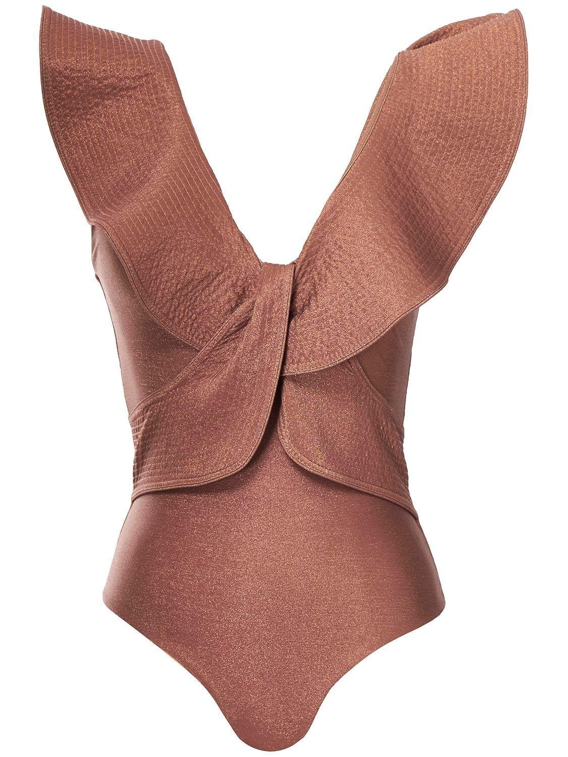 Johanna Ortiz Golden Beaches Ruffled Onepiece Swimsuit in Pink | Lyst Johanna Ortiz Golden Beaches Ruffled Onepiece Swimsuit in Pink | Lyst