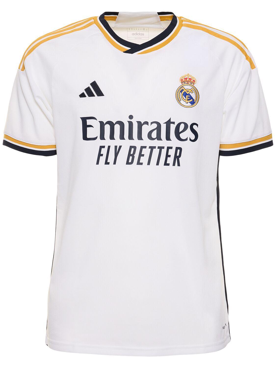 adidas Originals Real Madrid Jersey in White for Men | Lyst