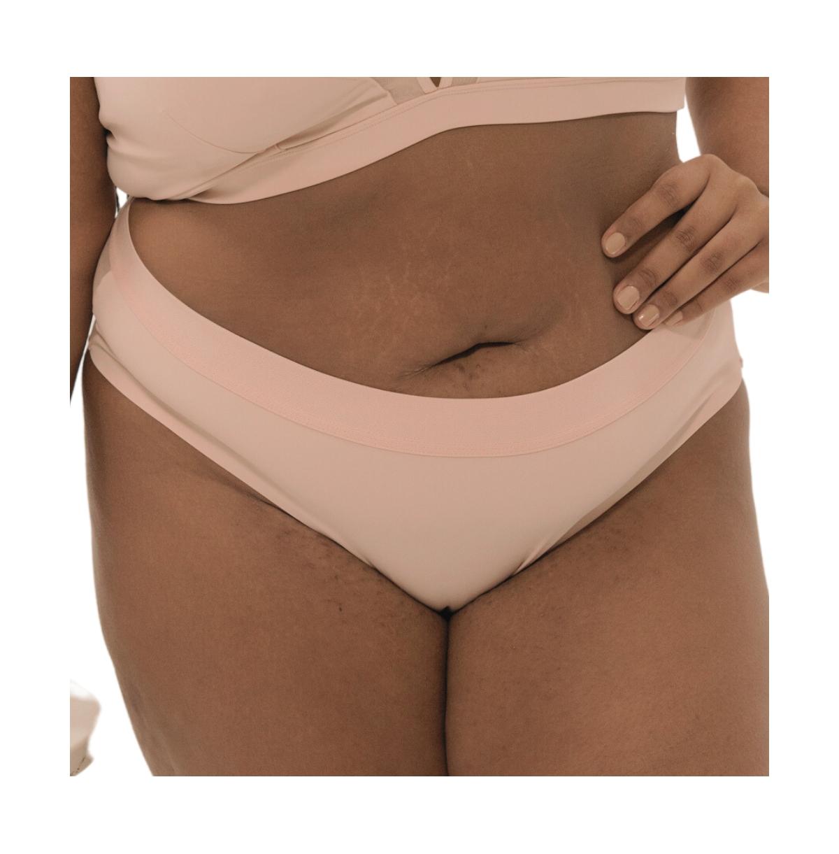 Naked Rebellion Nude Shade Mesh Hipster Bikini Panty In Brown Lyst