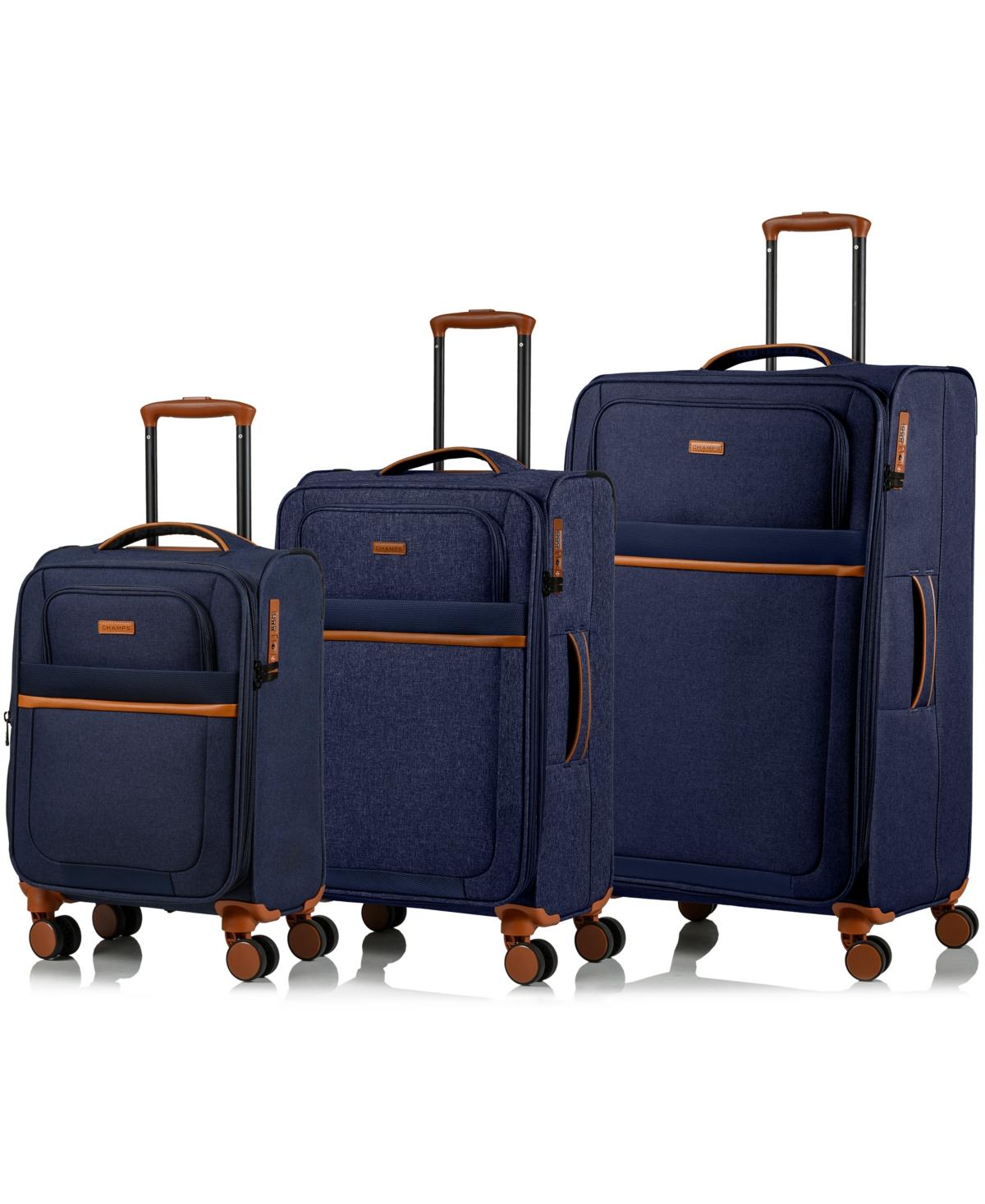 CHAMPS Classic Ii 3-pc. Softside luggage Set in Blue | Lyst