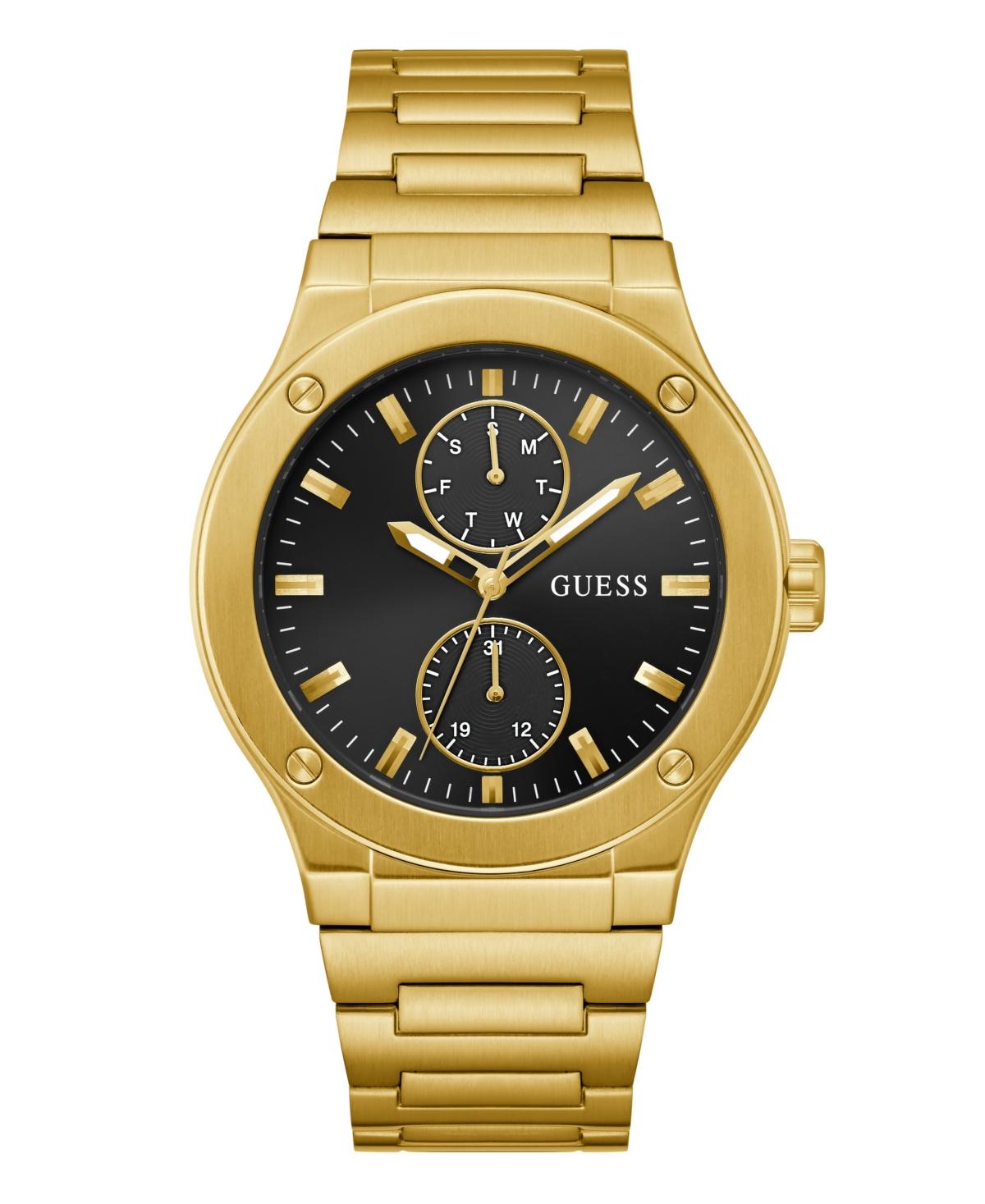 Guess Multi- Function Stainless Steel Watch 45mm in Metallic for Men | Lyst