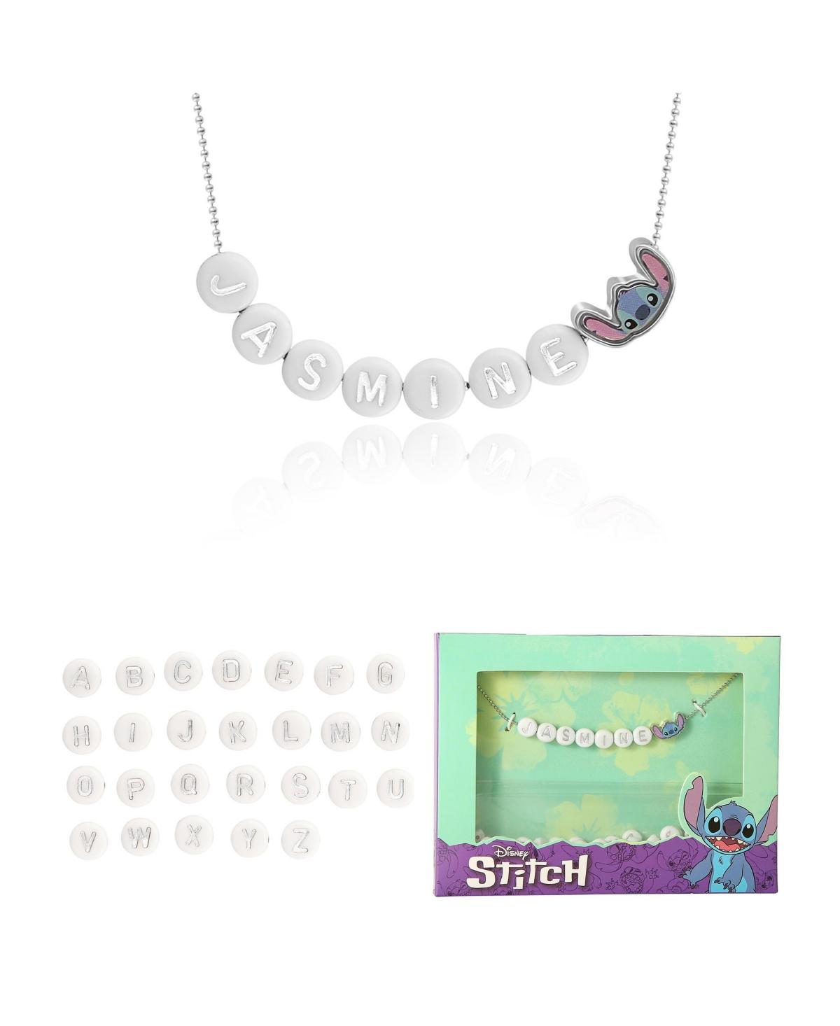 Disney Lilo And Stitch Word Bead Necklace in White | Lyst