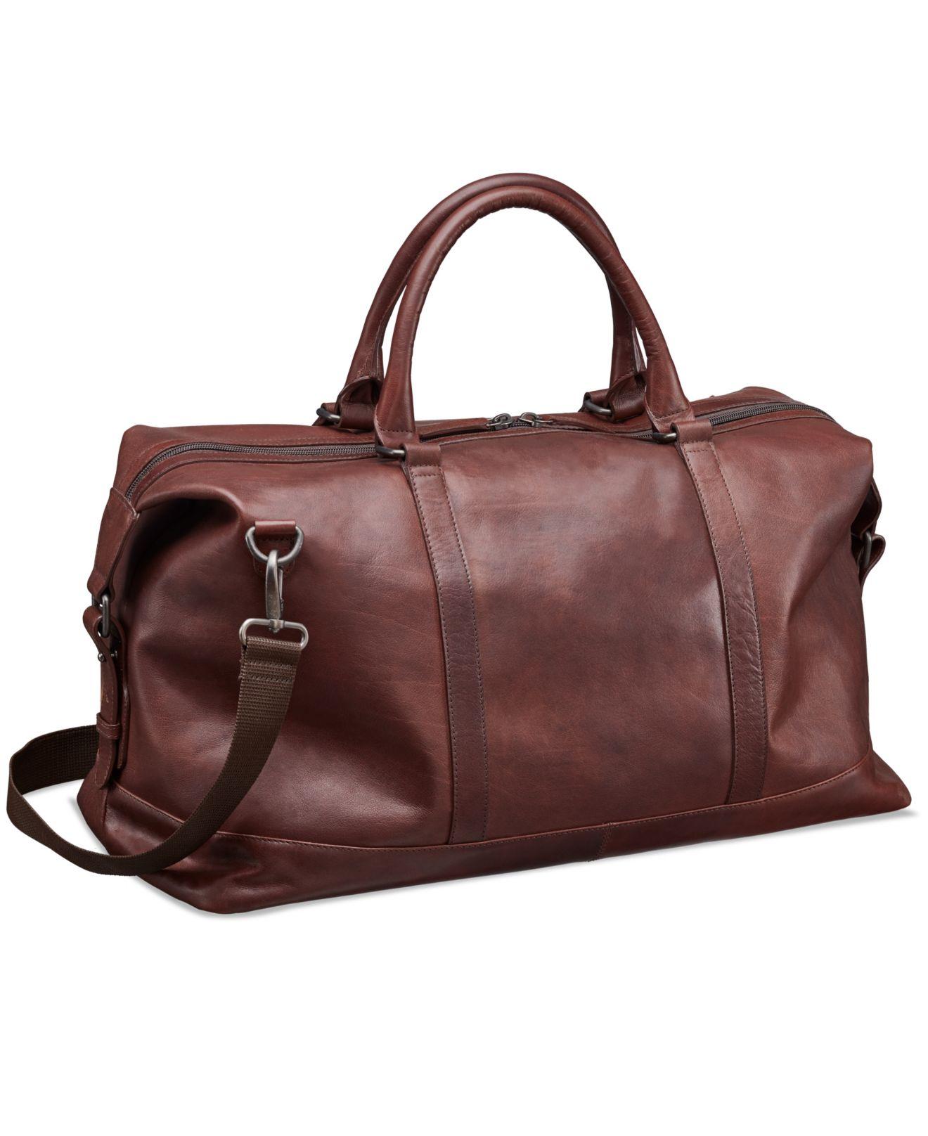 Mancini Leather Buffalo Collection Carry On Duffle Bag in Brown for Men ...