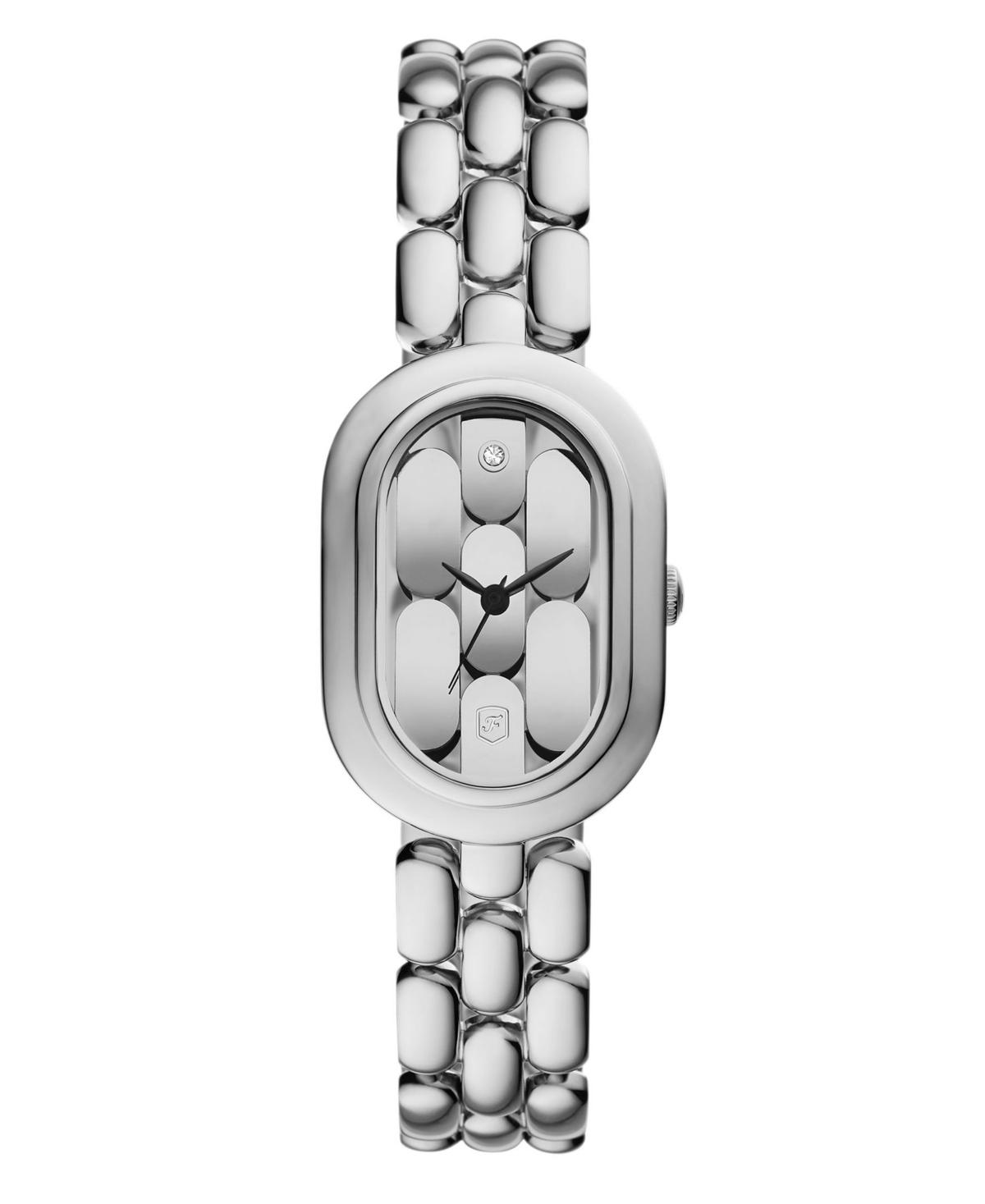 Fossil Sloan Three-hand Silver Stainless Steel Watch in White | Lyst