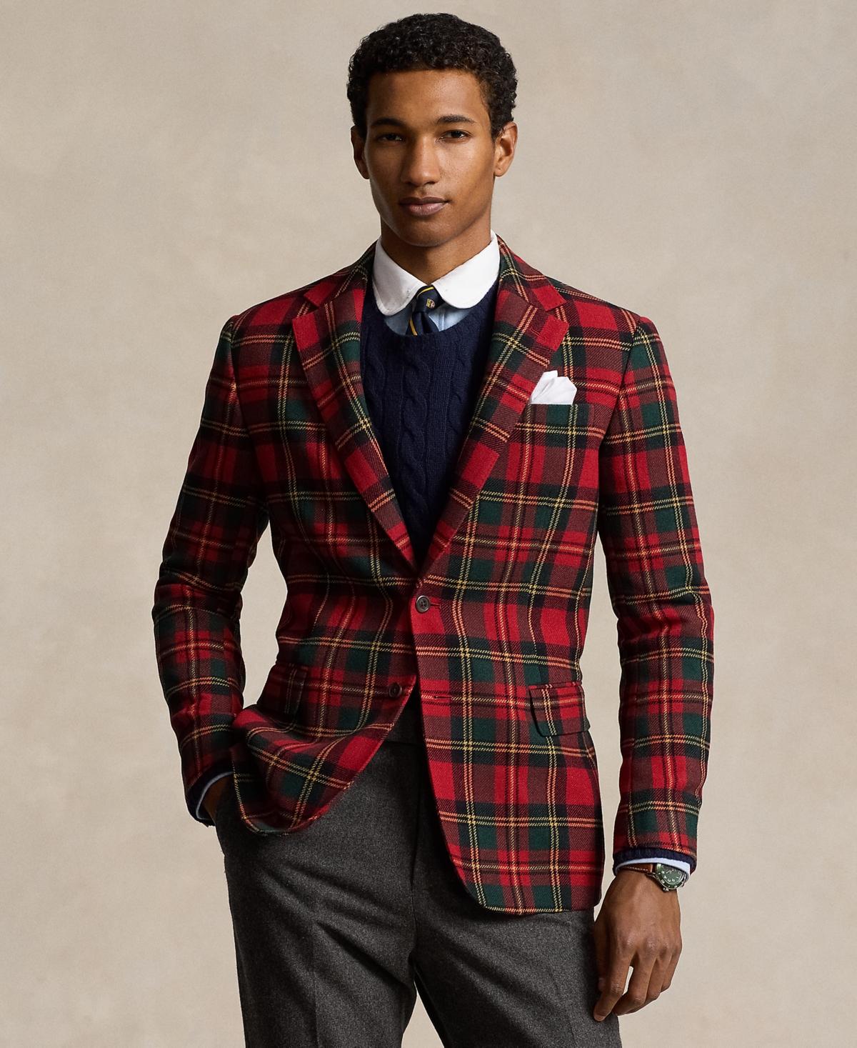 Polo Ralph Lauren Polo Modern Plaid Wool-blend Sport Coat in Red for ...