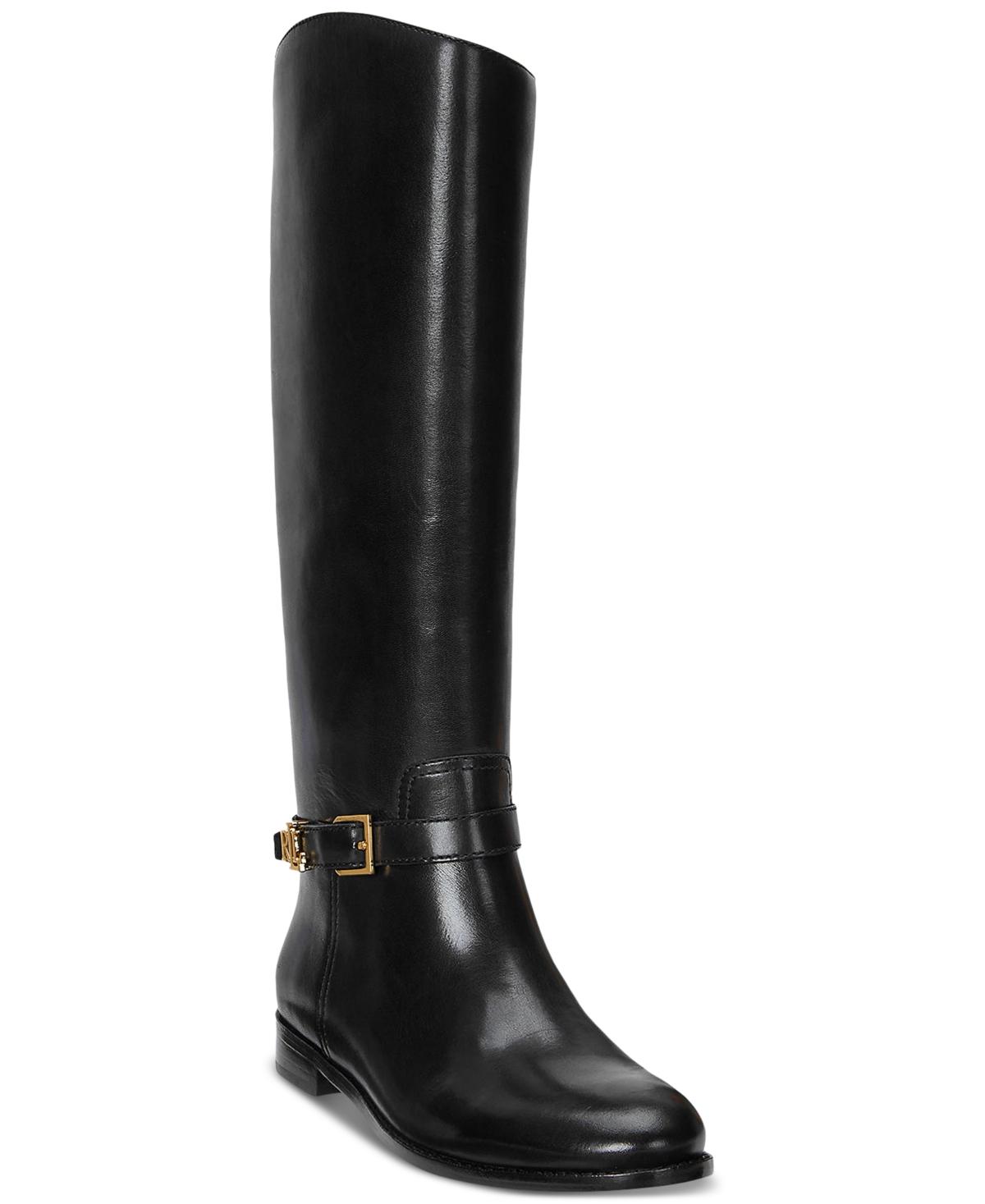 Ralph Lauren Laura Ralph Lauren Brooke Riding Boots in Black | Lyst