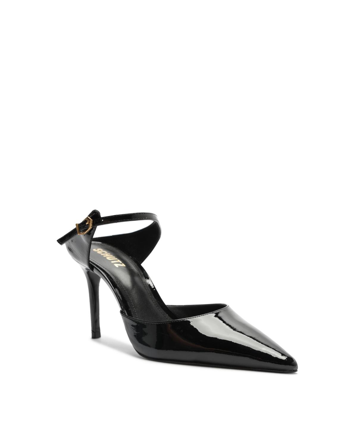 SCHUTZ SHOES Laura Mule High Stiletto Pumps in Black | Lyst