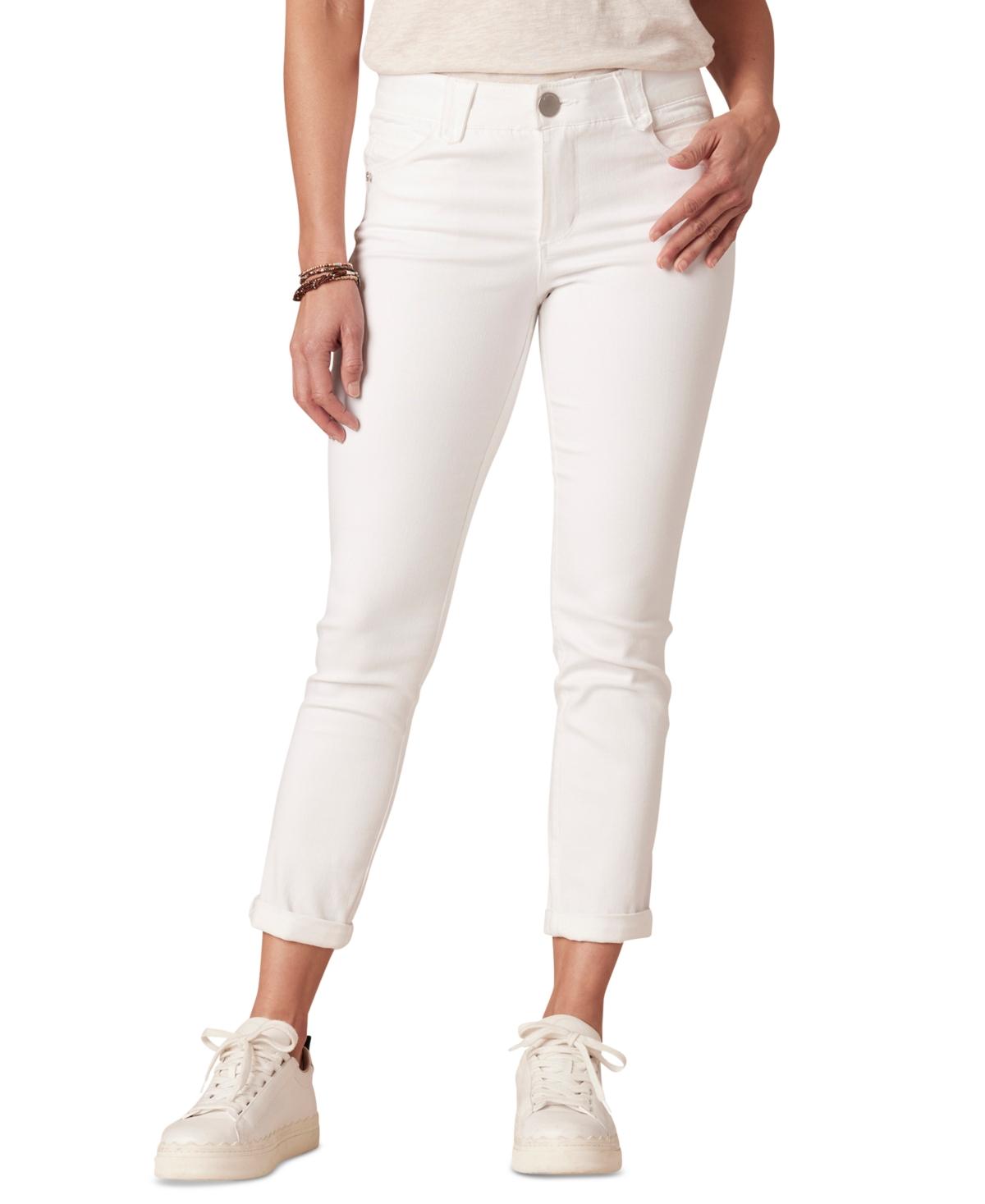Democracy Petite Ab-solution Ankle-skimming Jeans in White | Lyst